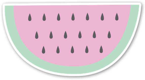 Download Watermelon Sticker - Full Size PNG Image - PNGkit
