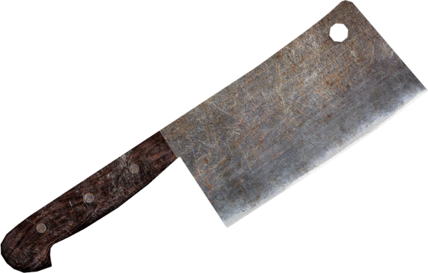 Download Weapon-054 - Cleaver Transparent - Full Size PNG Image - PNGkit