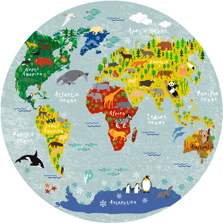Download Round World Map Png - Full Size PNG Image - PNGkit
