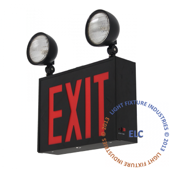 Download Combo Steel Housing, Nyc 8'' Red Led - Exit Sign - Full Size ...