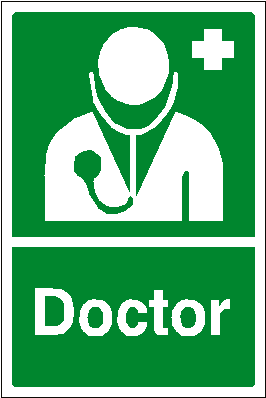 Download First Aid Doctor Sign - Doctor Sign In Green - Full Size PNG ...