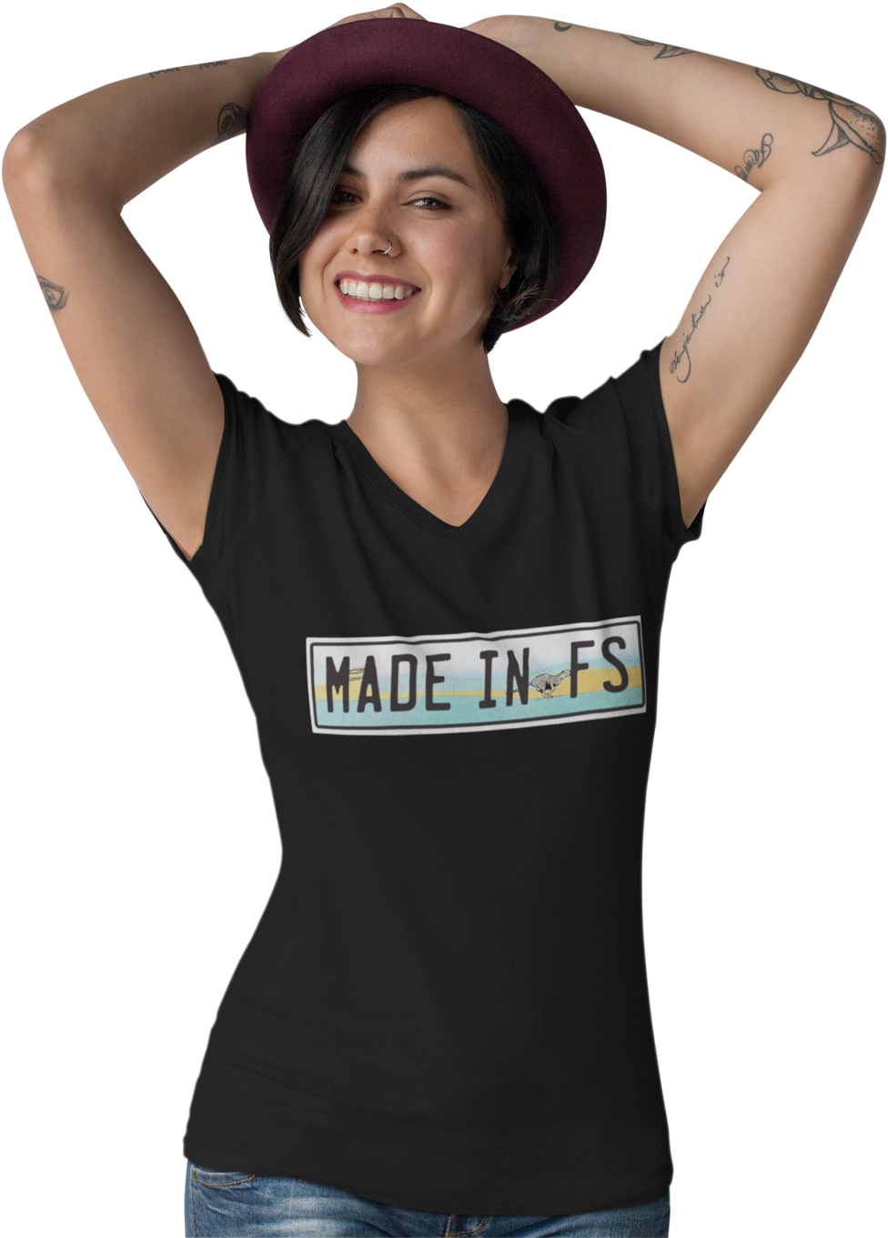 Download Made In Free State - T-shirt - Full Size PNG Image - PNGkit