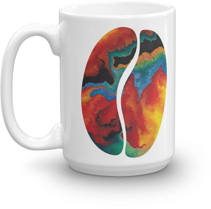 Download Vibrant Bean Mug 15oz - Full Size PNG Image - PNGkit