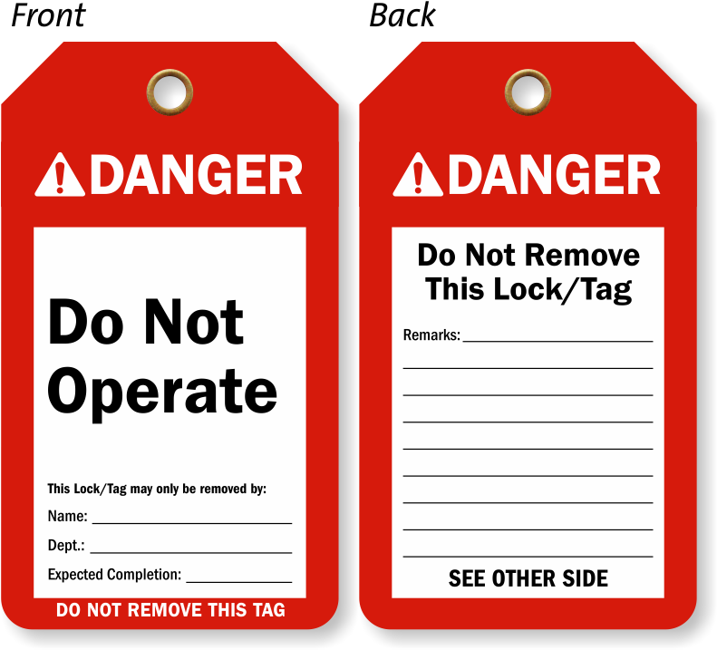 Download Zoom, Price, Buy - Safety Equipment Inspection Tag - Full Size ...