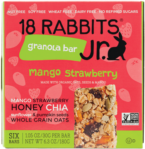 Download 18 Rabbits, Granola Bar, Mango Strawberry - 6 Bars - Full Size ...