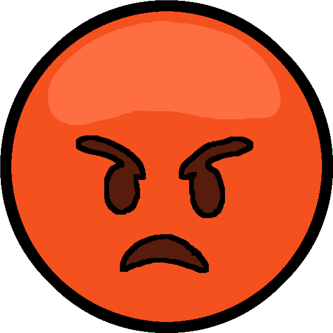 Download Pixilart Angry Emoji By Stormtheeye - Portable Network ...