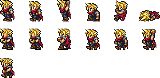 Download Ffrk Cloud Kh Sprites - Ff Ace Record Keeper - Full Size PNG ...