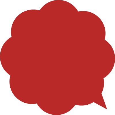 Download Cute Red Speech Bubble In Cloud Shape Free Clip Arts - Free ...