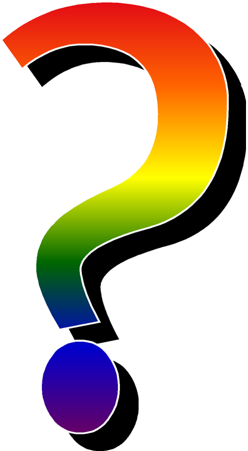 Download Capitol Pride Of Salem, Oregon - Rainbow Question Mark Png ...
