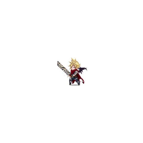 Download Bdpb Cloud Strife - Cartoon - Full Size PNG Image - PNGkit