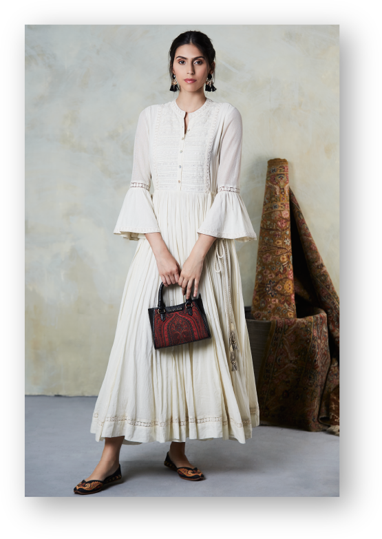 Download Flared Sleeves Kurta By Ritu Kumar - Ritu Kumar Latest ...