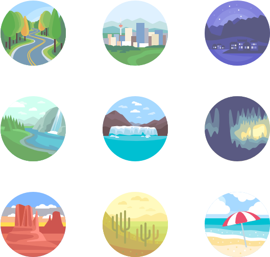 Download Landscapes - Landscape Icons - Full Size PNG Image - PNGkit