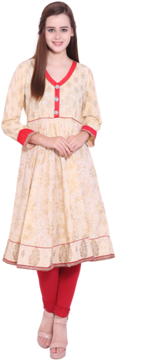 Download Belomoda Party Wear 3/4th Sleeve Khadi Print Women's - Girl ...