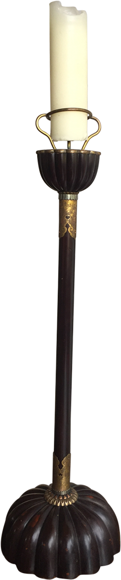 Download Antique Japanese Kiku-form Temple Candlestick Front - Antique ...