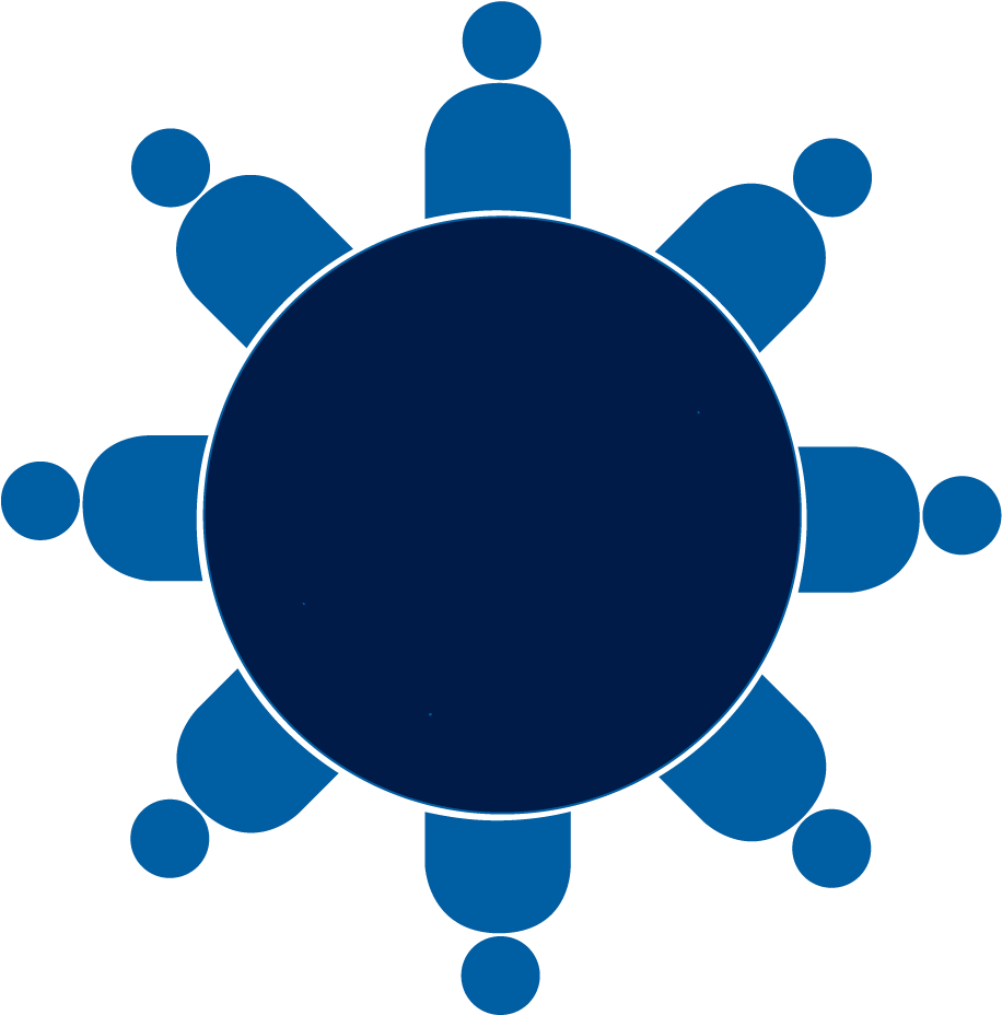 Download Human Figures Seated Around A Round Table - Roundtable - Full ...