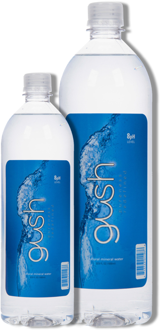 Download Gush Water, Pure Alkaline Water With Naturally Occurring ...