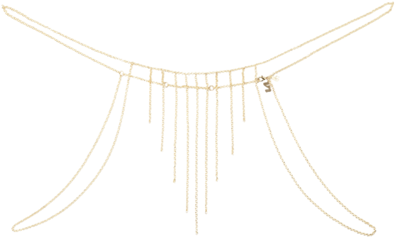 Download Body Chain - Gold - Body Piercing Jewellery - Full Size PNG ...