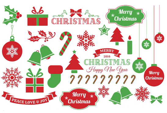 Download Xmas Elements Png Picture - Christmas Vector Png Free - Full ...