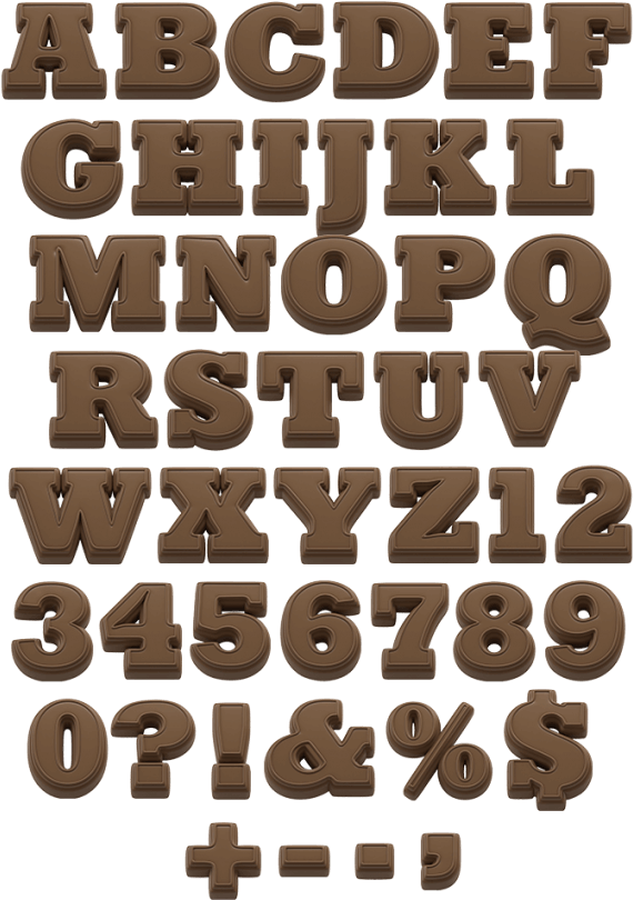 Download Chocolate Present Sweet Font - Chocolate - Full Size PNG Image ...