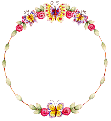 Download Flower Circle Png - Transparent Background Frame Clipart ...