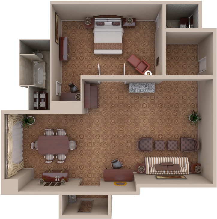 Download Transparent View 3d Floor Plans - Floor Plan - PNGkit