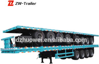 Download 20ft And 40ft Container Trailer Low Flat Bed Truck ...