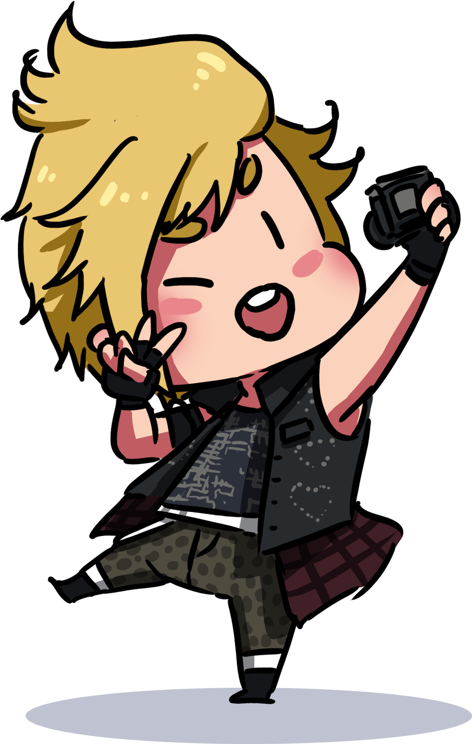 Download Chibi Prompto Selfie - Finals Fantasy 15 Chibi - Full Size PNG ...