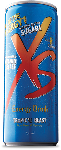 Download Xs™ Energy Drink Tropical Blast - Tropical Blast Xs Png - Full ...