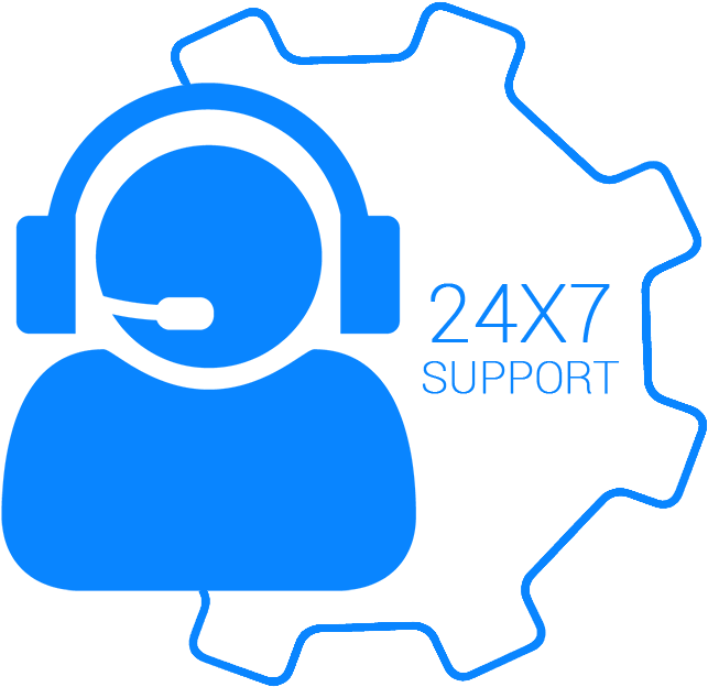 Download 24 7 Support - Full Size PNG Image - PNGkit