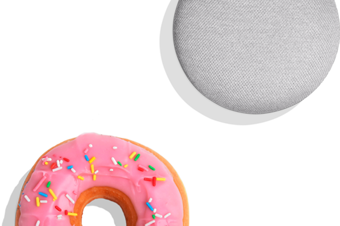 Download Google Home Mini Donut - Full Size PNG Image - PNGkit