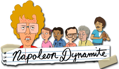 Download Napoleon Dynamite Tv Show Image With Logo And Character ...