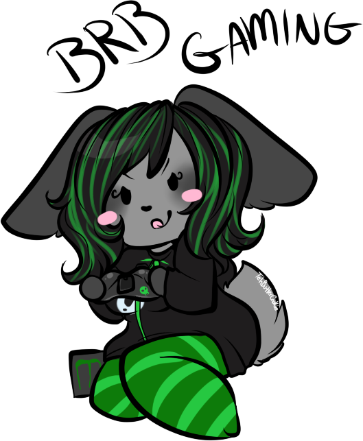 Download Brb Gaming - Cartoon - Full Size PNG Image - PNGkit