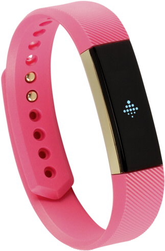 Download Fitbit - Fitbit Alta Gold Pink Large Fitness Tracker - Full ...
