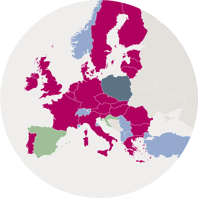 Download Up & Upc Interactive Map - Eea Countries Map Of European ...