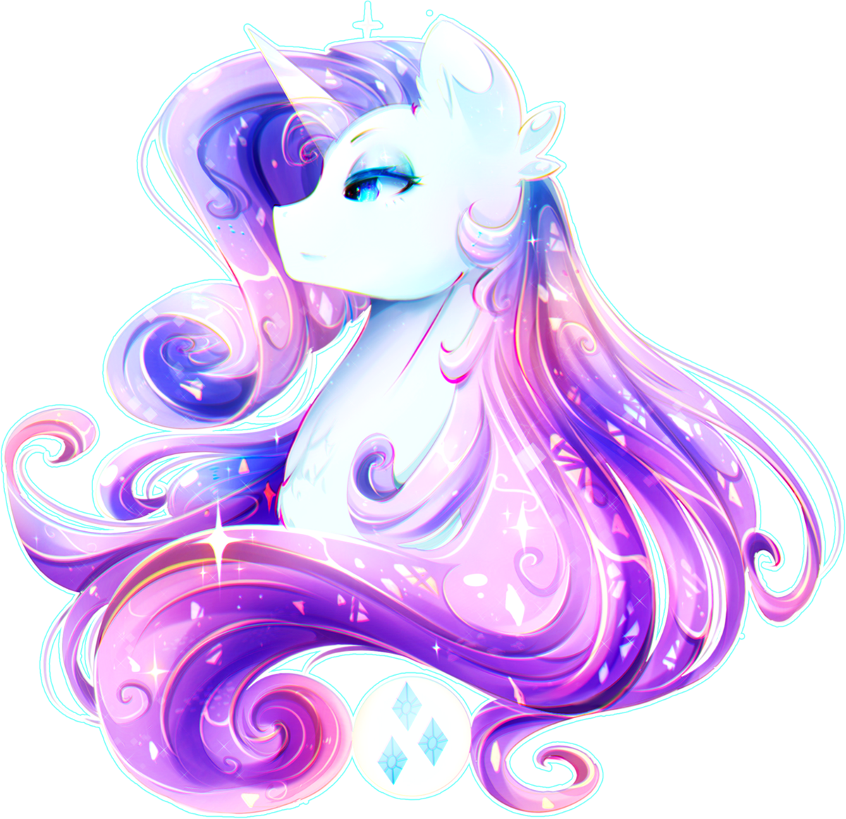 Download My Little Pony Beautiful Rarity - Full Size PNG Image - PNGkit