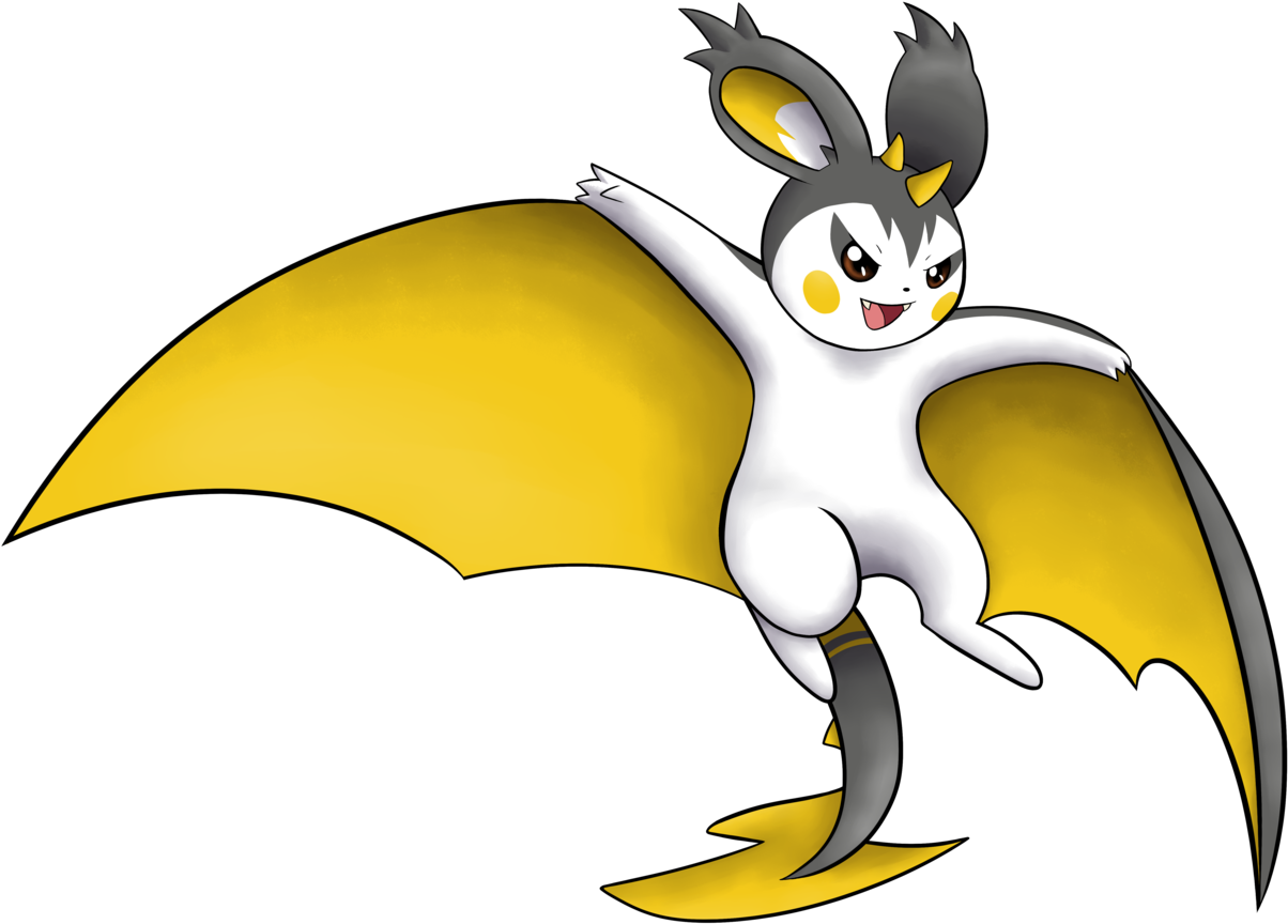 Download Levitate - Mega Emolga - Full Size PNG Image - PNGkit