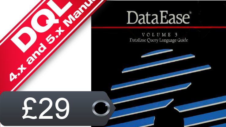 Download Dataease For Dos Dql Manual - Graphic Design - Full Size PNG ...