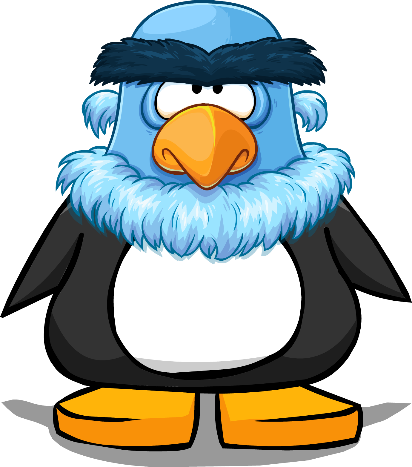 Download Sam Eagle Head From A Player Card - Penguin With Hard Hat ...