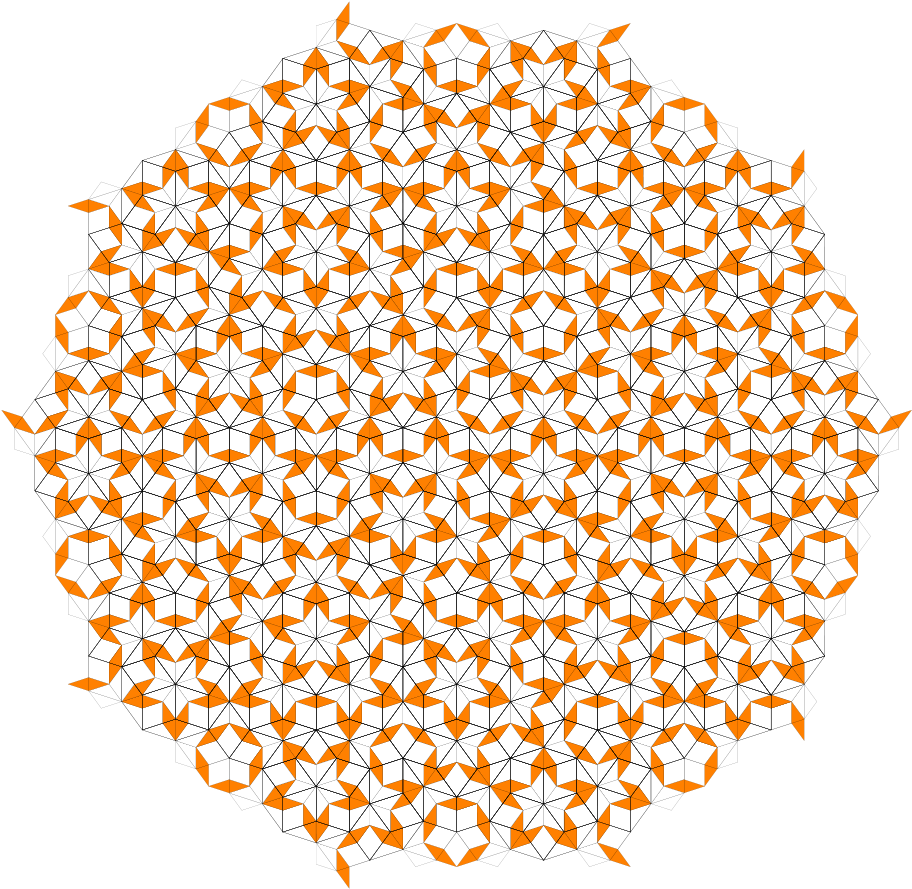 Download Penrose Rhomb Tiling With Inflated Overlay - Quam Bs8vps ...
