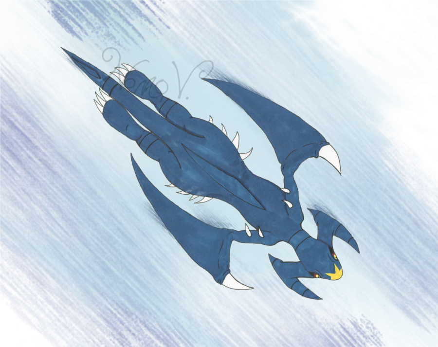 Download By Nemothegoblin On Deviantart - Garchomp Flying - Full Size ...