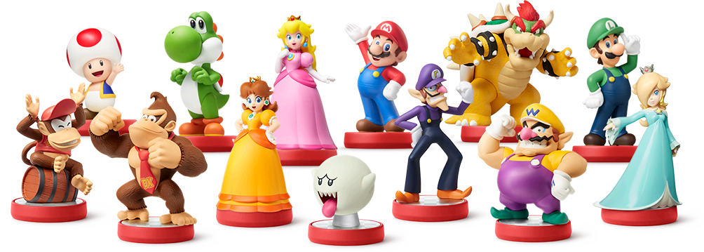 Download Amiibo - All Mario Series Amiibo - Full Size PNG Image - PNGkit