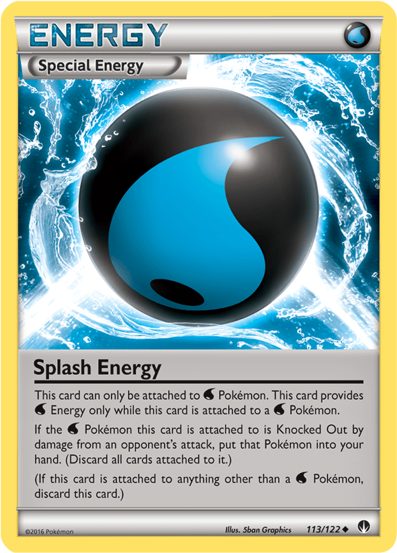 Download Pokemon Card Back Png - Pokemon Tcg Splash Energy - Full Size ...