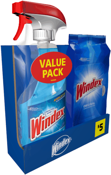 Download 50 For Windex® Value Pack - Windex Crystal Rain Glass Cleaner ...