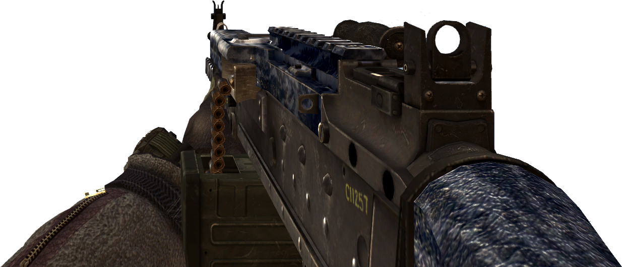 Download M240 Blue Tiger Mw2 - Modern Warfare 2 M240 - Full Size PNG Image - PNGkit