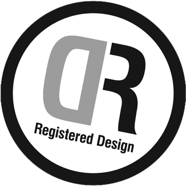 Download Registered Logo Design Bw - Registered Design - Full Size PNG ...