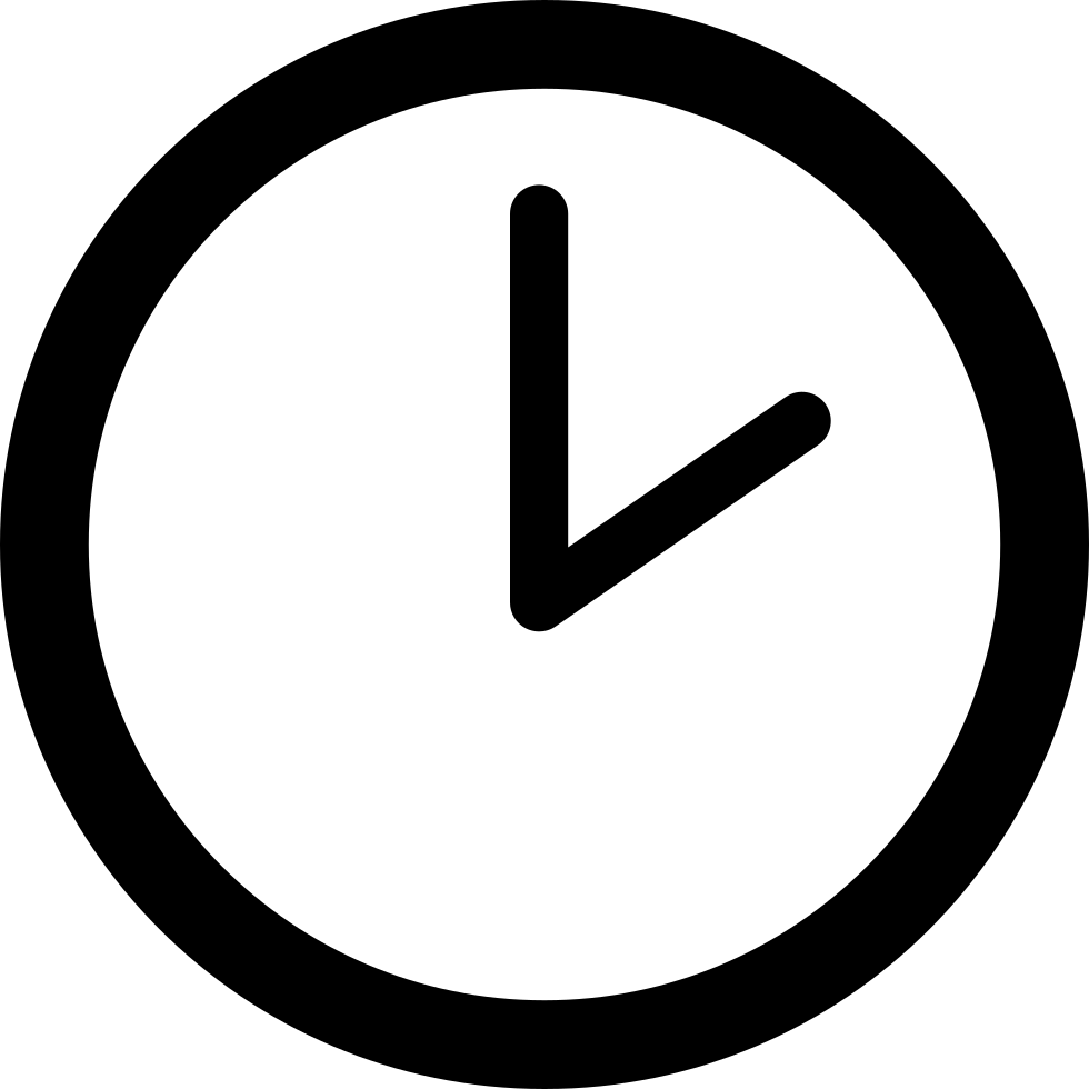 Download Clock Of Circular Shape At Two O Clock Comments - Clock Icon ...