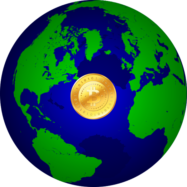 Download Global Bitcoin - Globe Bitcoin Png - Full Size PNG Image - PNGkit