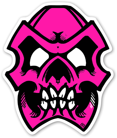 Download Pink Skull Sticker - Sticker - Full Size PNG Image - PNGkit