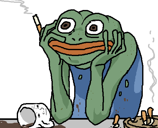 Download 9462353 - Pepe Frog With Cigarette - Full Size PNG Image - PNGkit