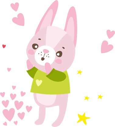 Download Transparent Cute Little Rabbits Bunny Painting - Drawing - PNGkit